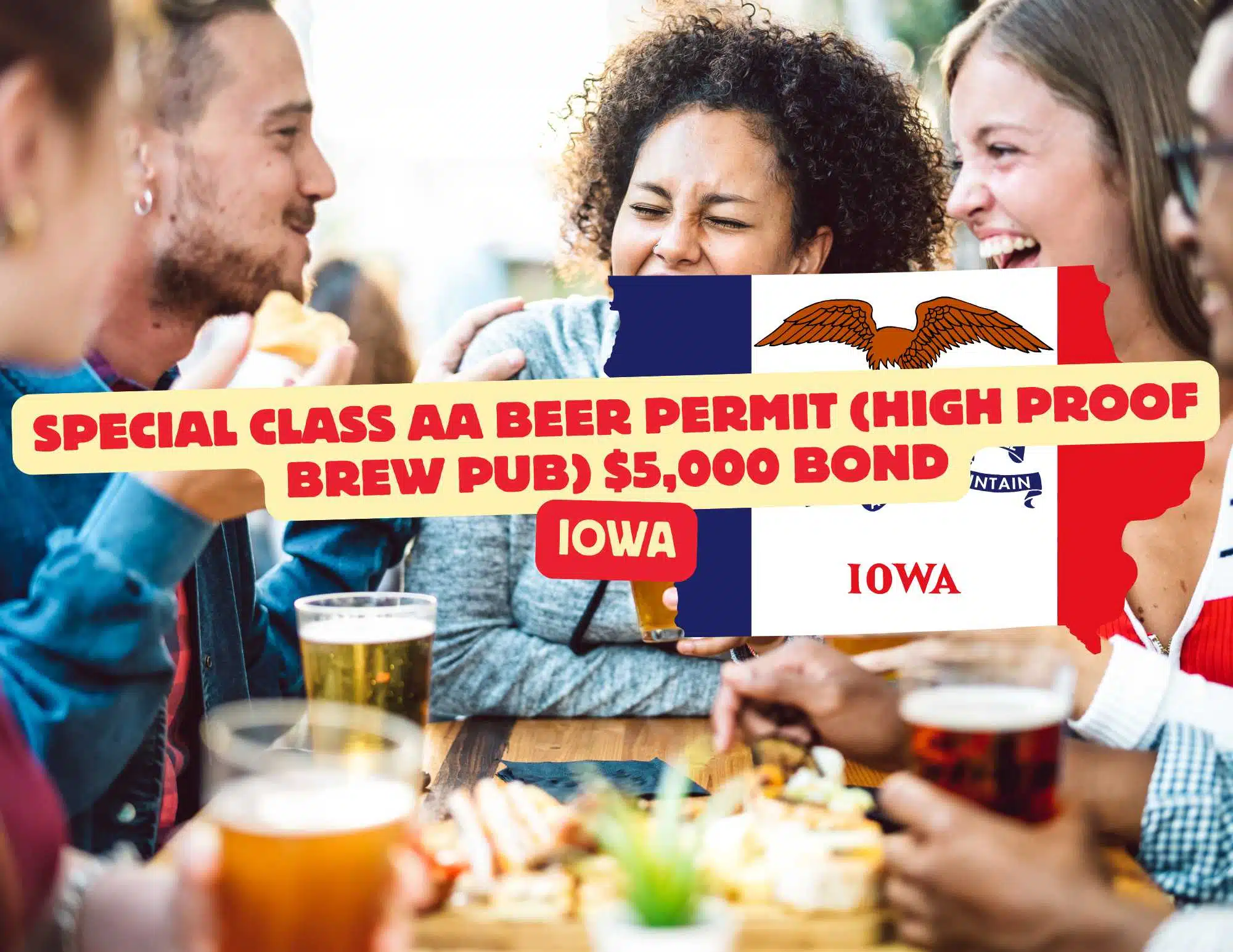Iowa - Special Class AA Beer Permit (High Proof Brew Pub) $5,000 Bond ...