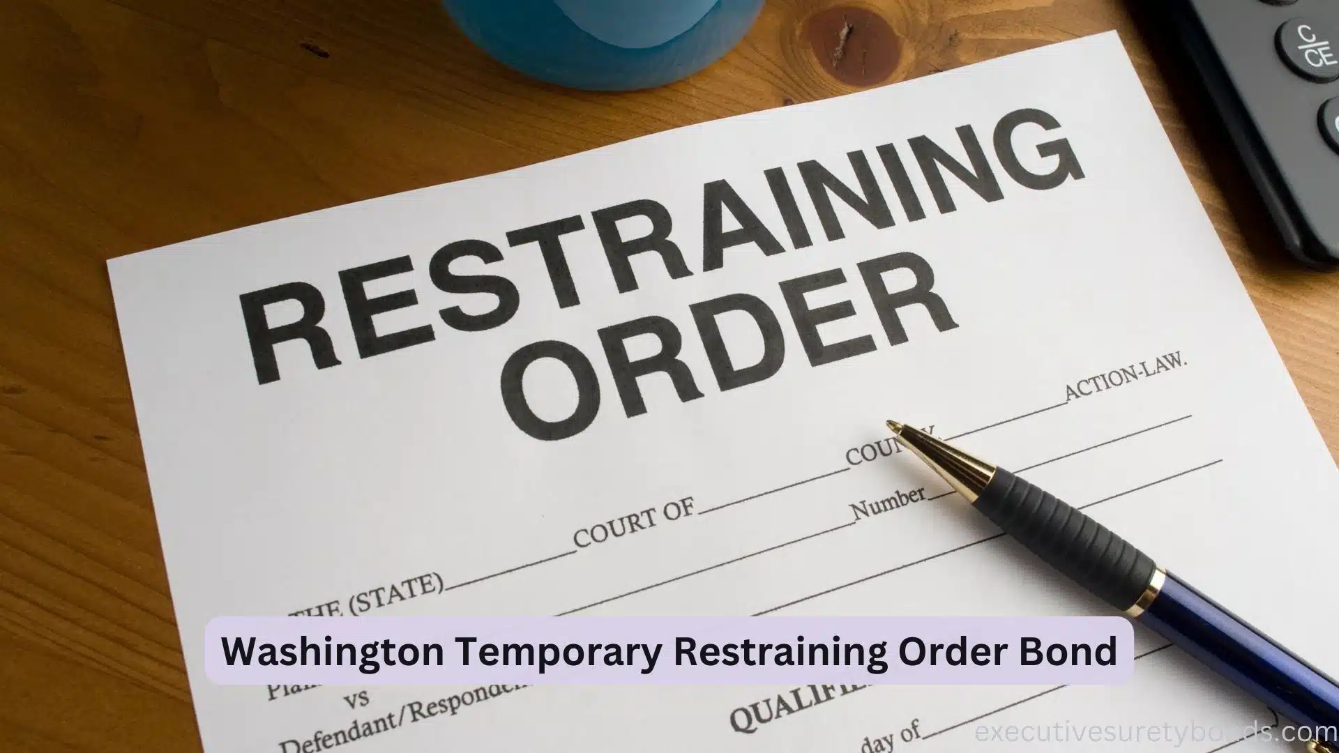 Preserving Justice in Washington: The Role of the Temporary Restraining Order Bond - Surety ...