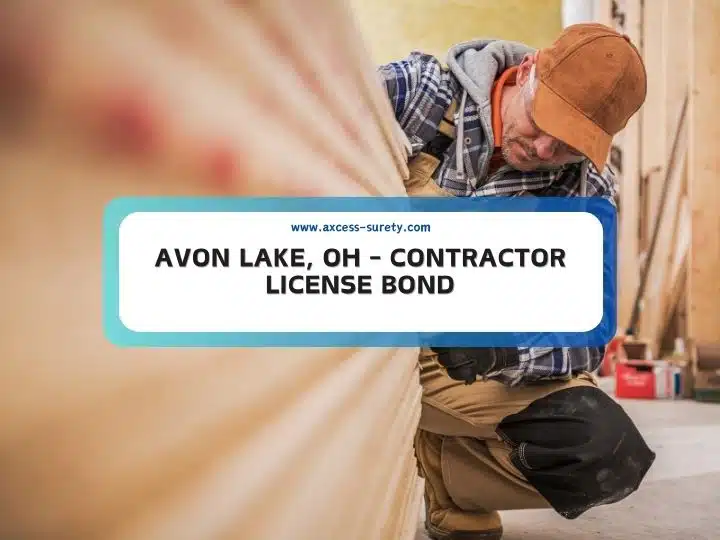 Avon Lake, OH - Contractor License ($15,000) Bond