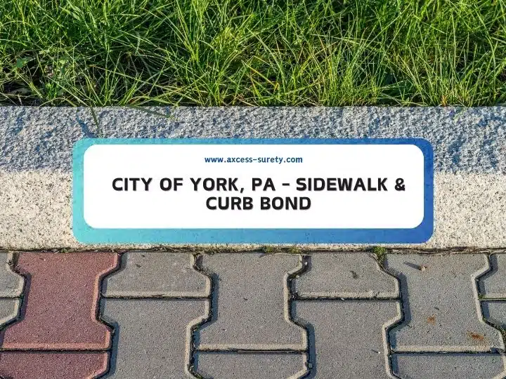 City of York, PA - Sidewalk & Curb ($5,000) Bond